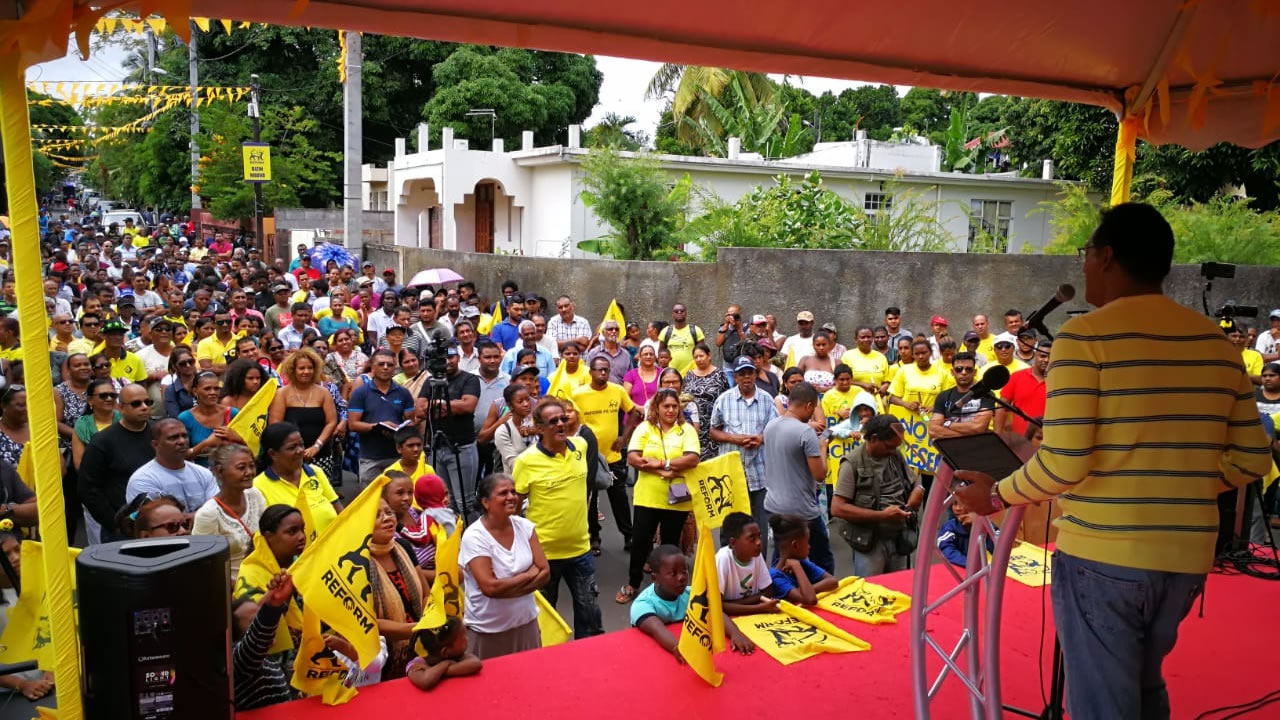 1er-Mai : suivez le meeting du Reform Party | Le Defi Media Group