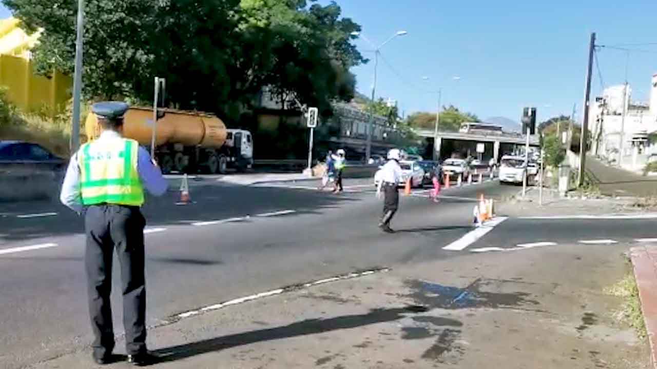 Entrée de Port-Louis: La circulation ralentie par le contrôle routier ...